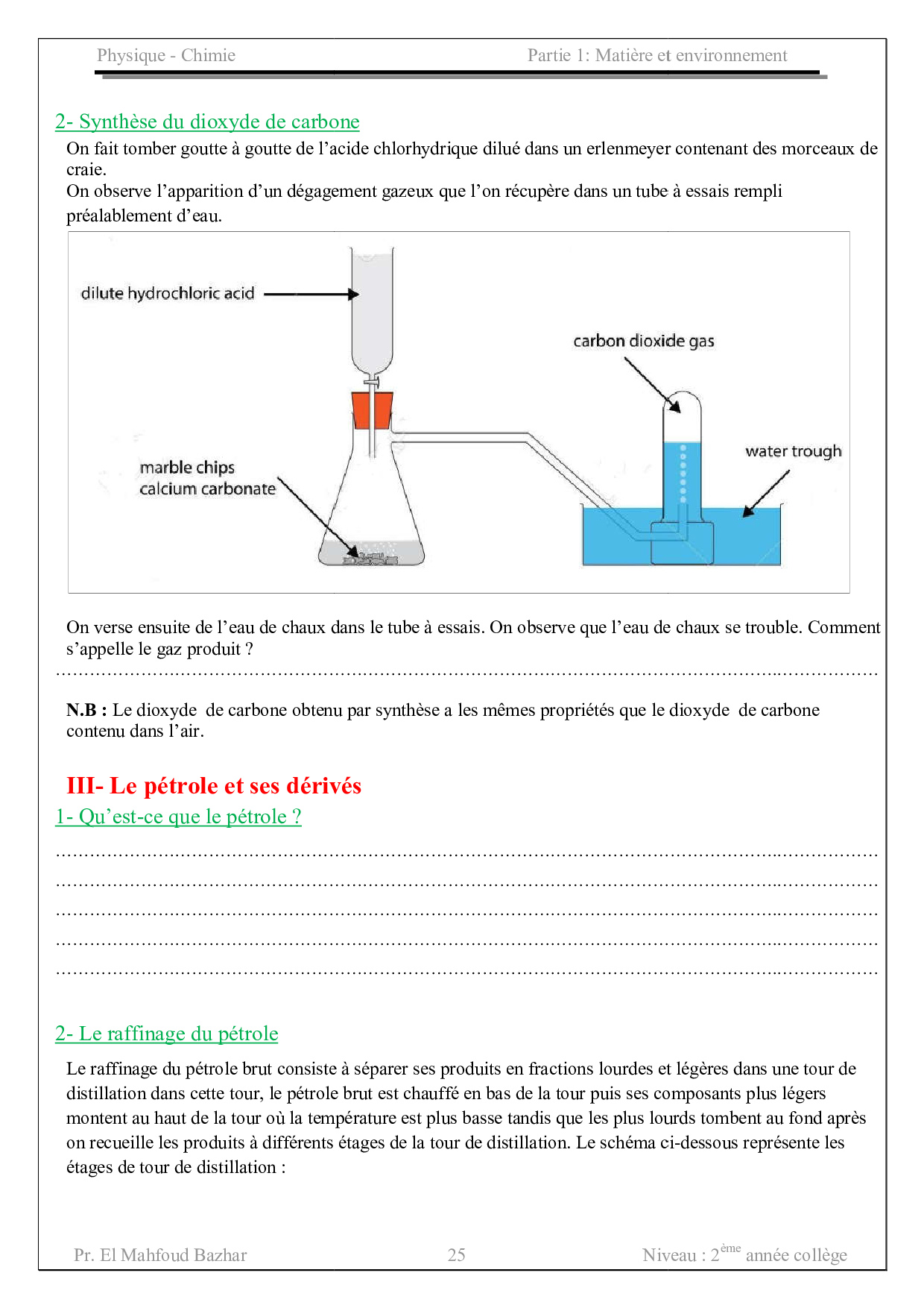 Les substances naturelles et synthétiques - Activités 1 - AlloSchool