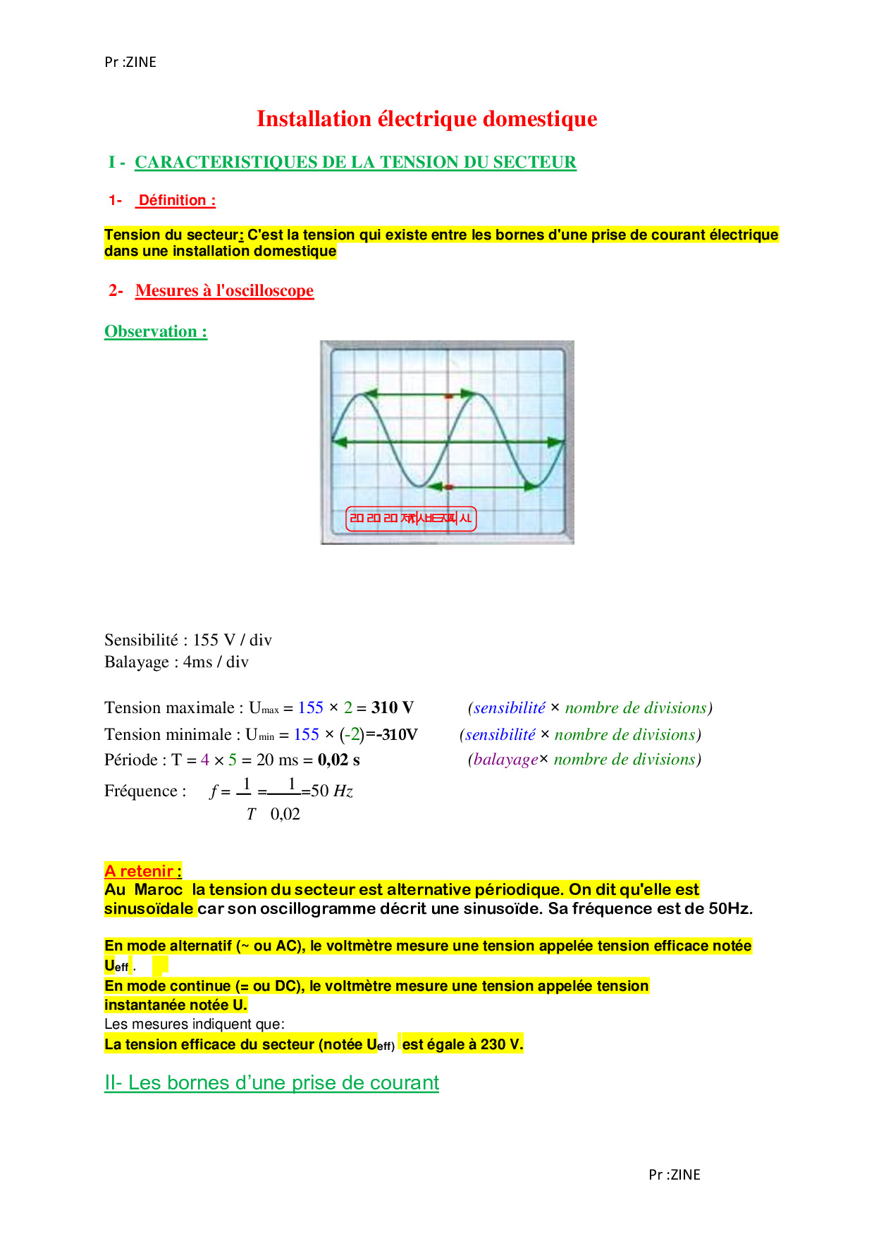 L'installation électrique domestique - Cours 2 - AlloSchool