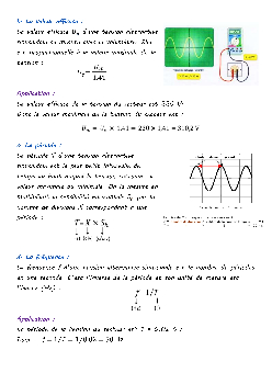 Le courant électrique alternatif sinusoïdal - Cours 5 - AlloSchool