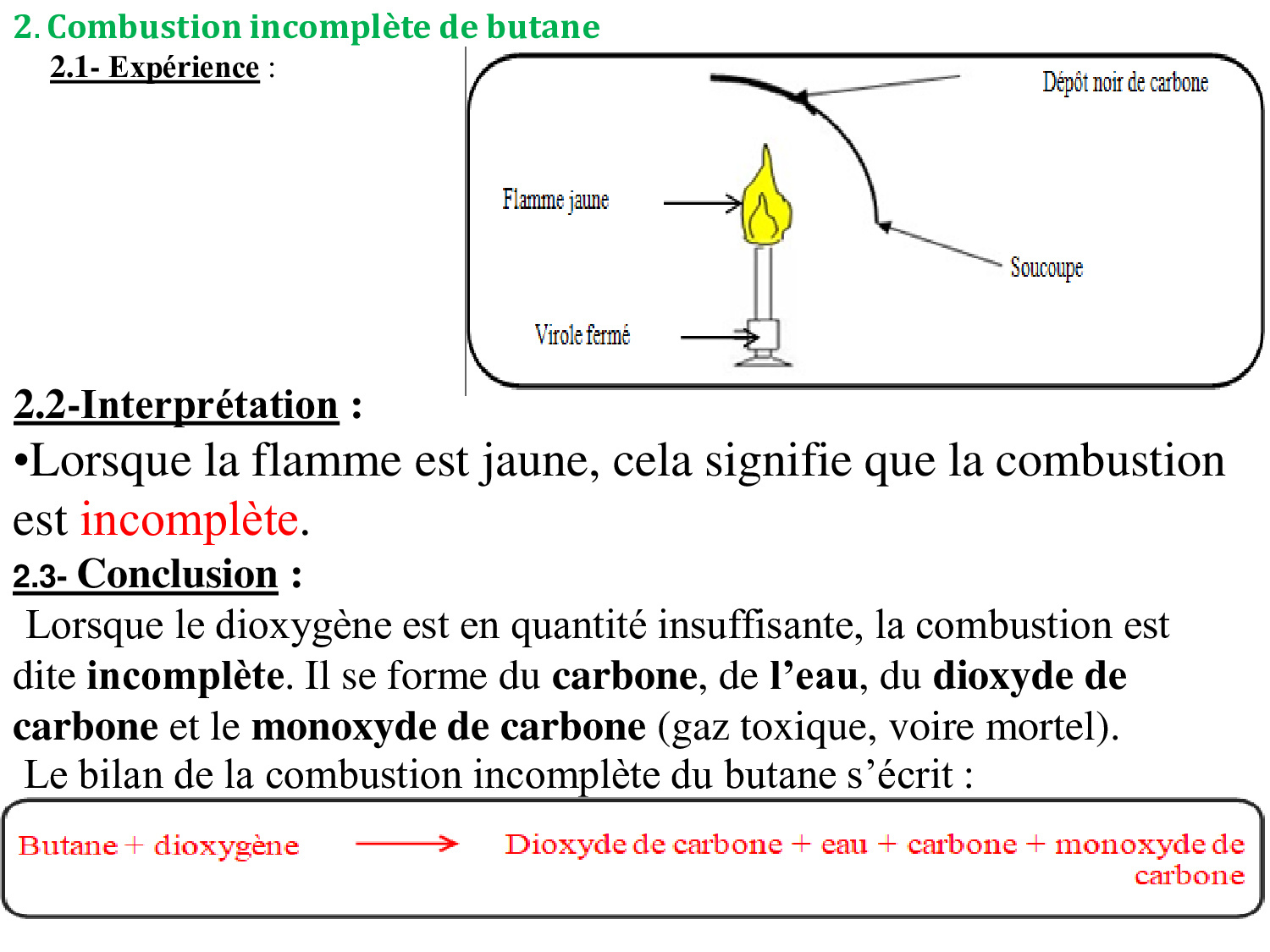 Les combustions - Cours PPT 1 - AlloSchool