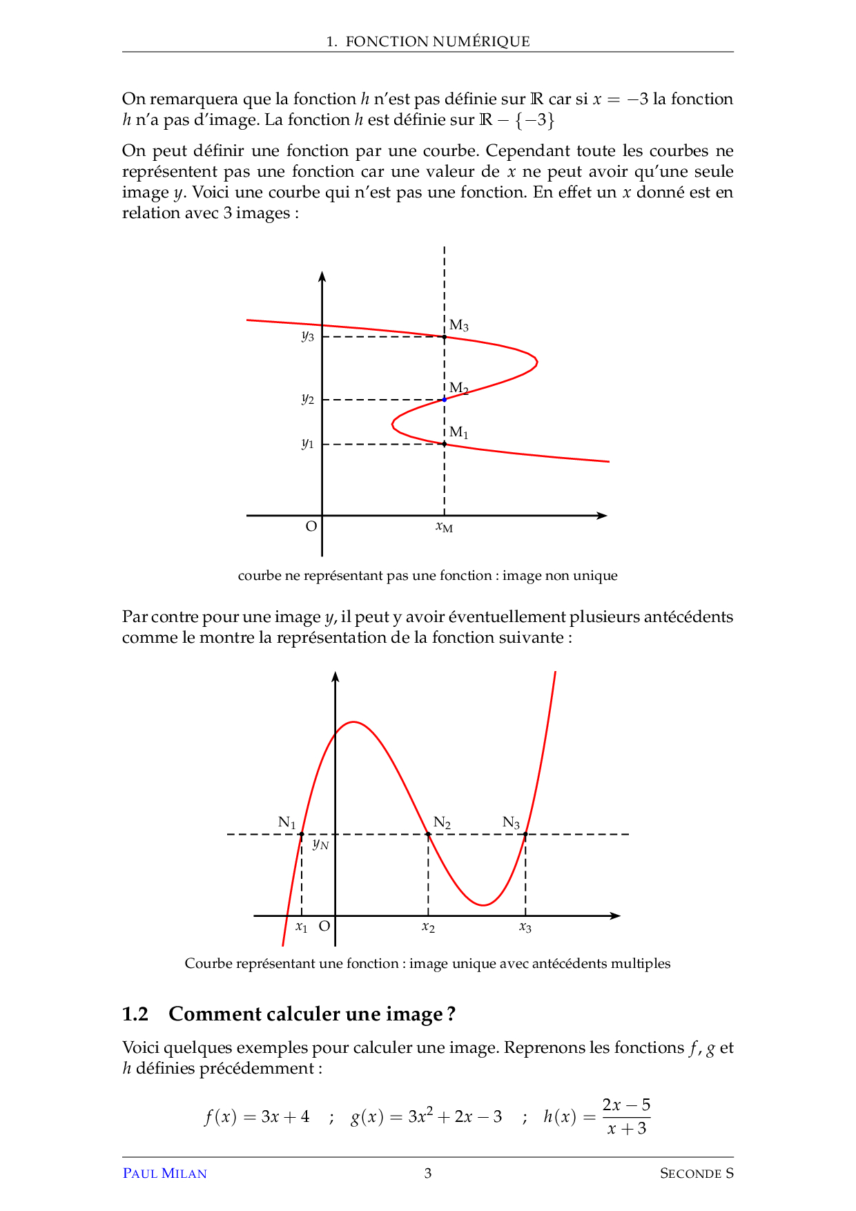 Notion de fonction - Résolution graphique - Fonction affine - Cours ...