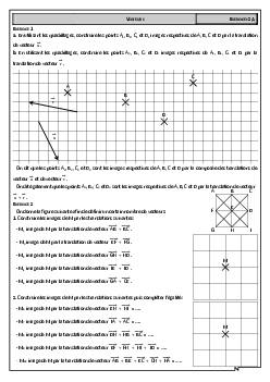 Composition de deux translations - Exercices - AlloSchool