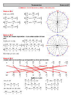 Conversion de degrés en radians - Corrigés d'exercices - AlloSchool