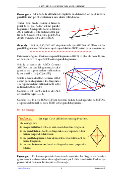 Rappel de géométrie du plan - Cours - AlloSchool