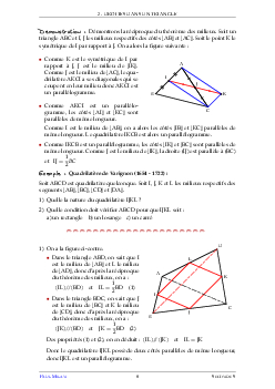 Rappel de géométrie du plan - Cours - AlloSchool