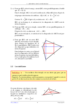 Rappel de géométrie du plan - Cours - AlloSchool