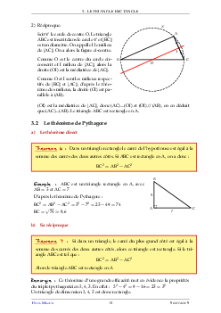 Rappel de géométrie du plan - Cours - AlloSchool