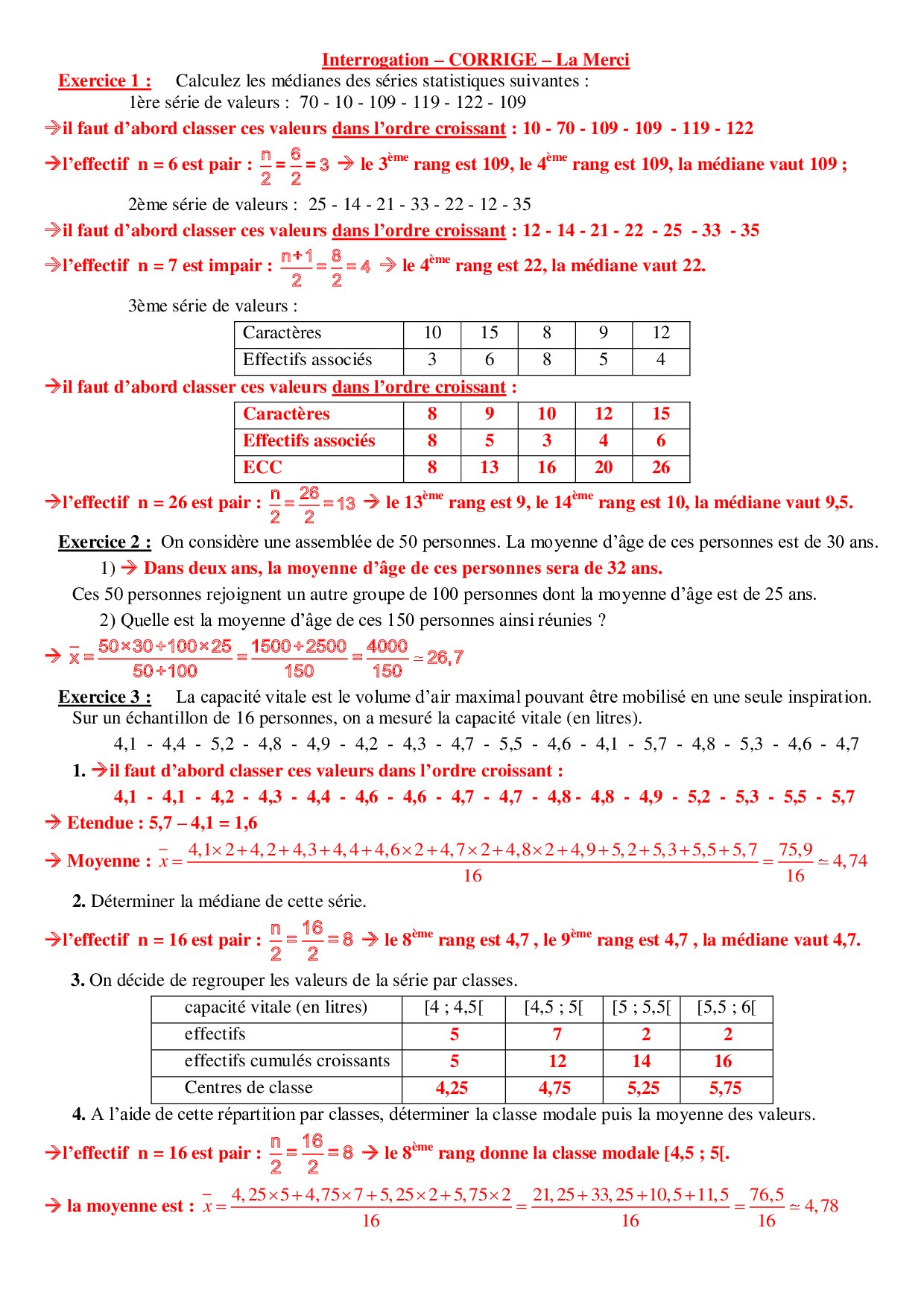 Corrigé devoir 5 - AlloSchool
