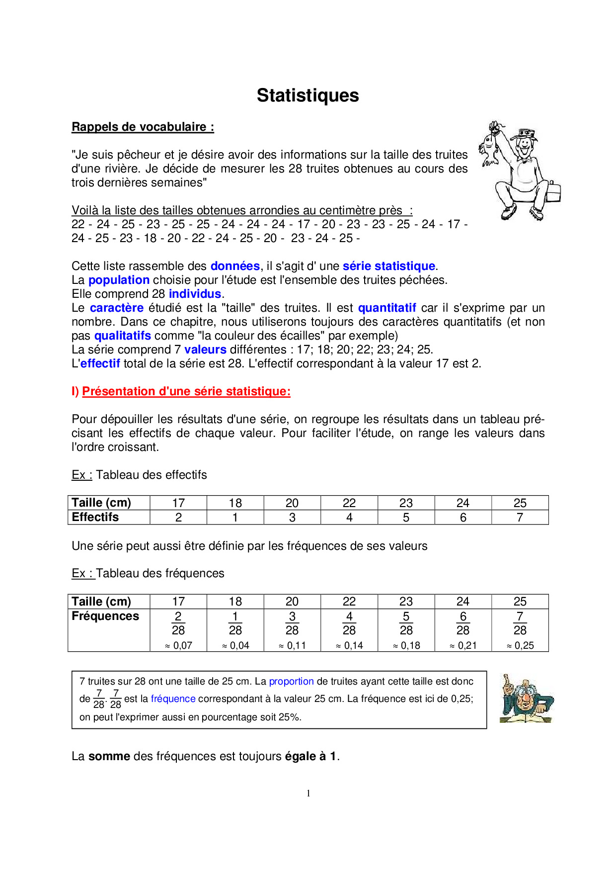 Statistiques - Cours 2 - AlloSchool