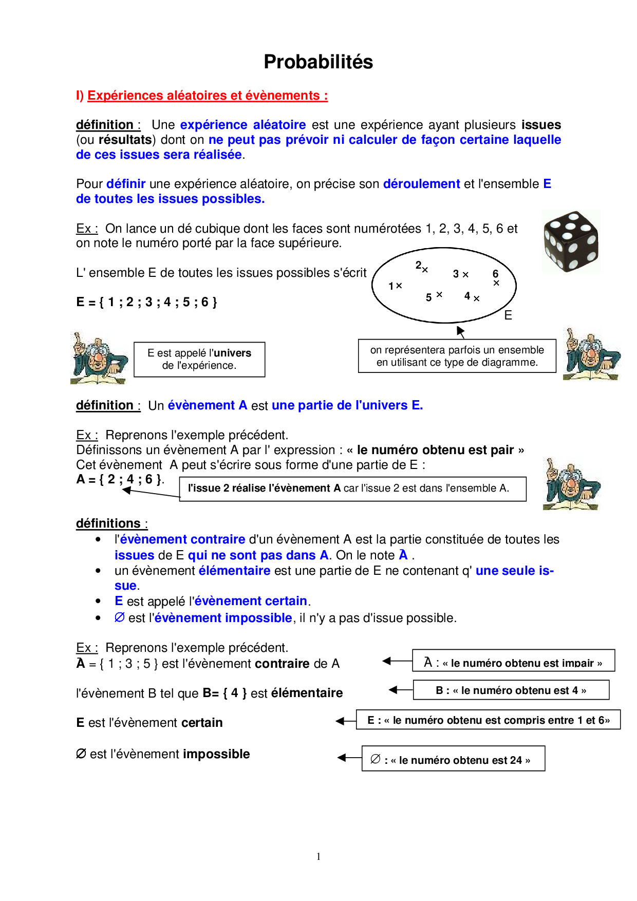 Probabilités - Cours 1 - AlloSchool