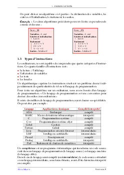 Notions d'algorithme - Cours - AlloSchool
