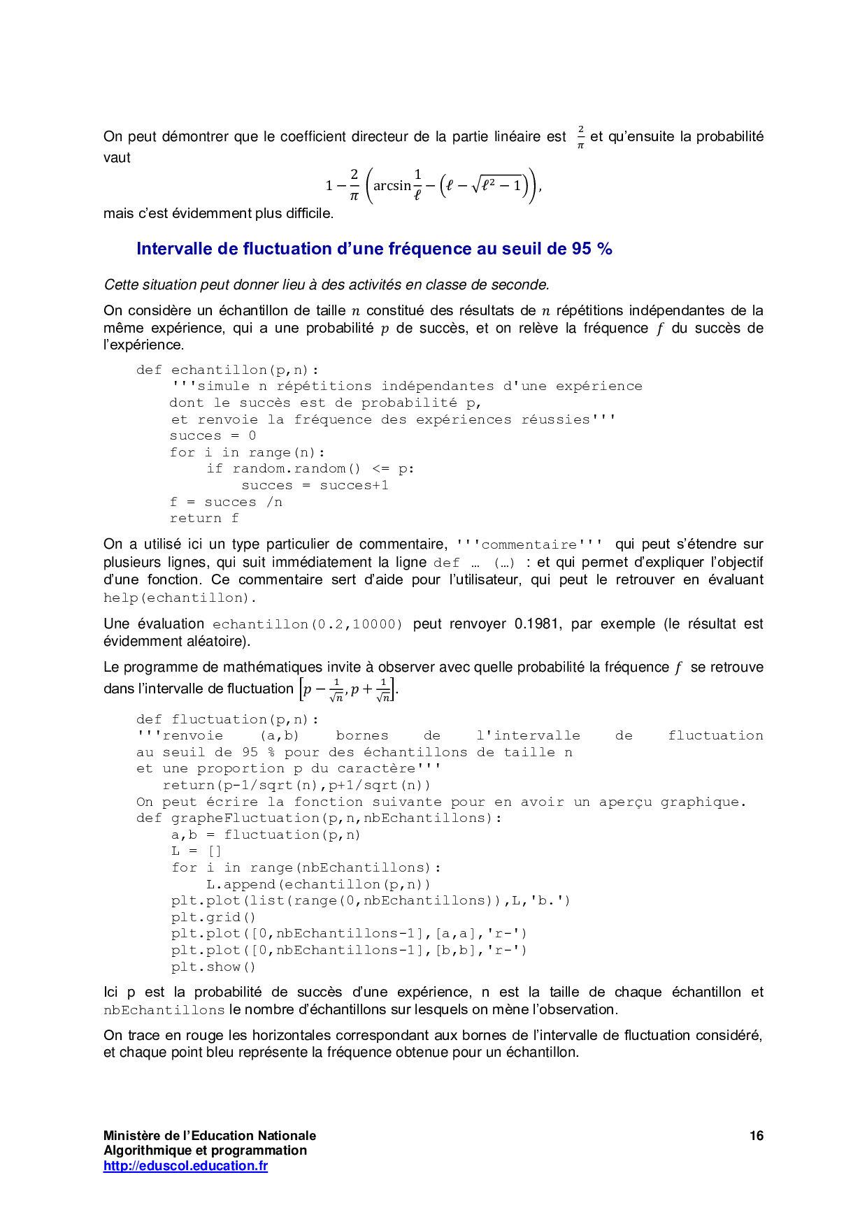 Eduscol - Algorithmique et programmation - AlloSchool