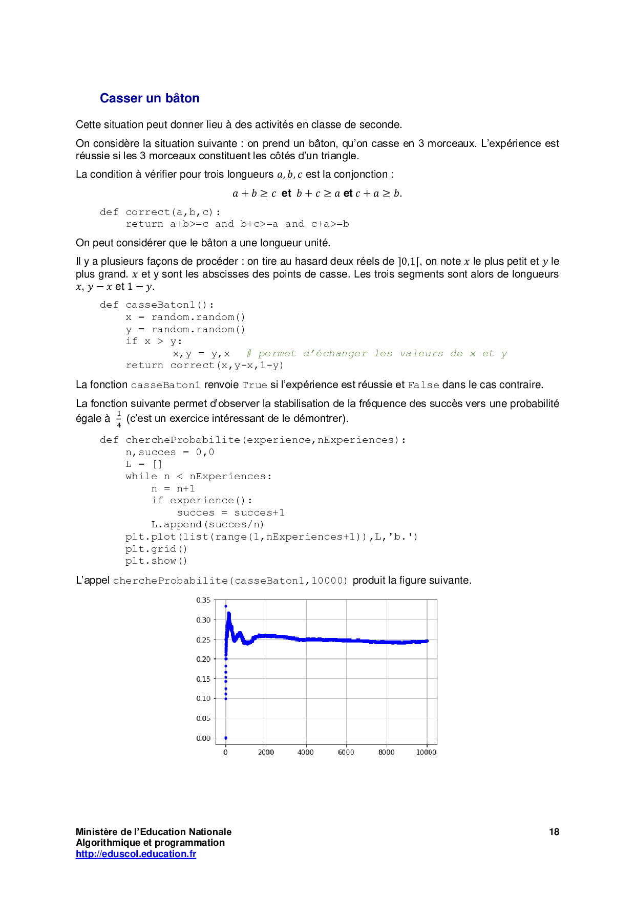 Eduscol - Algorithmique et programmation - AlloSchool