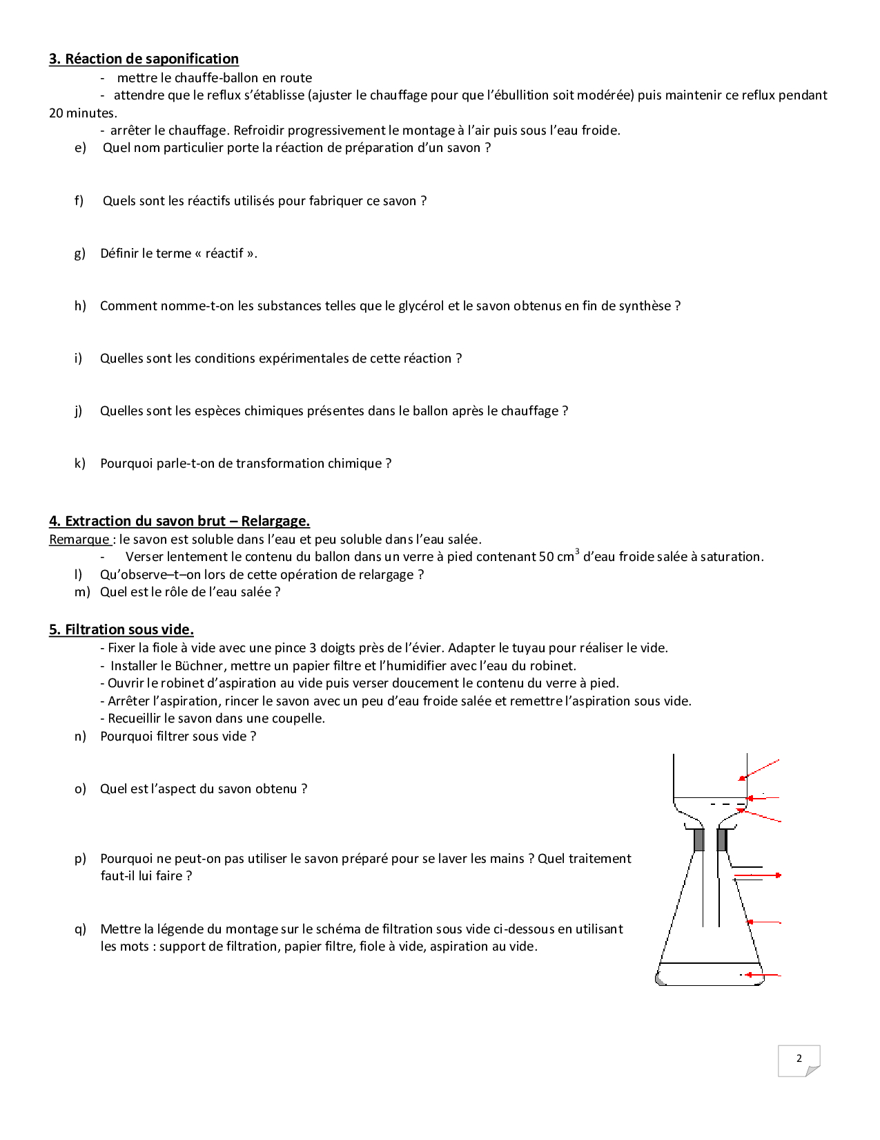 Synthèse d’un savon - TP - AlloSchool