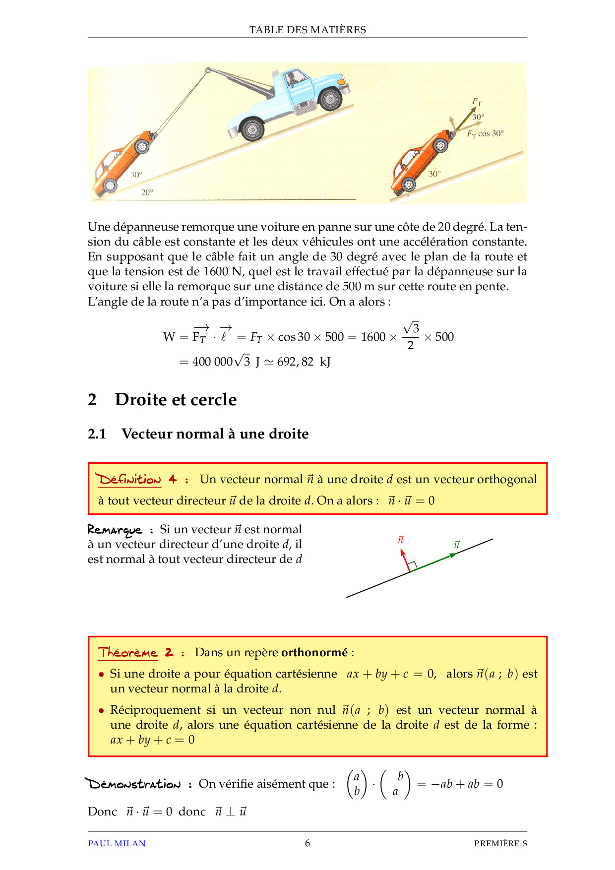 Le produit scalaire - Cours - AlloSchool