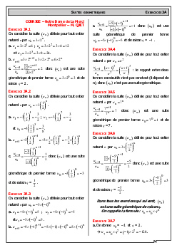Suites géométriques - Corrigés d'exercices - AlloSchool