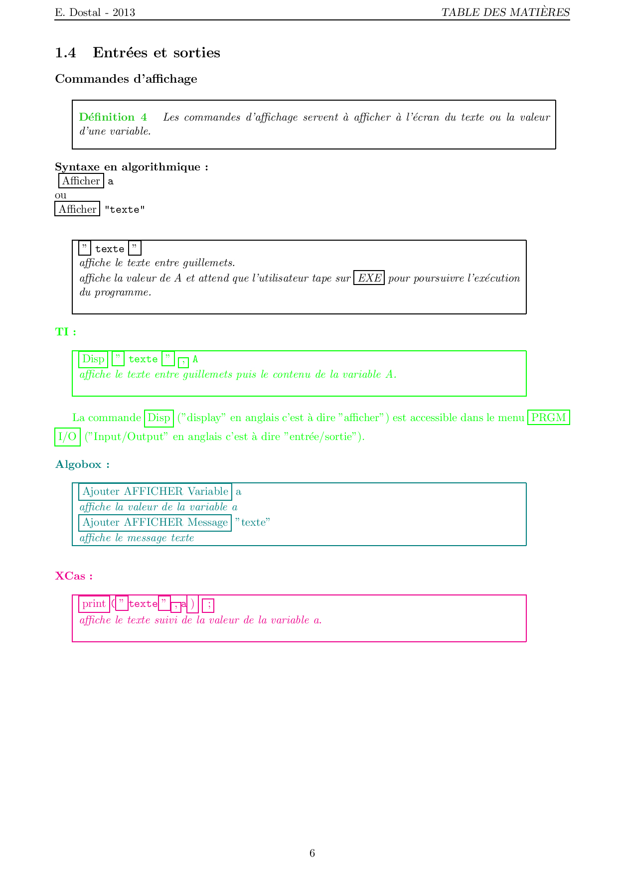 Algorithmique et programmation - Cours 2 - AlloSchool