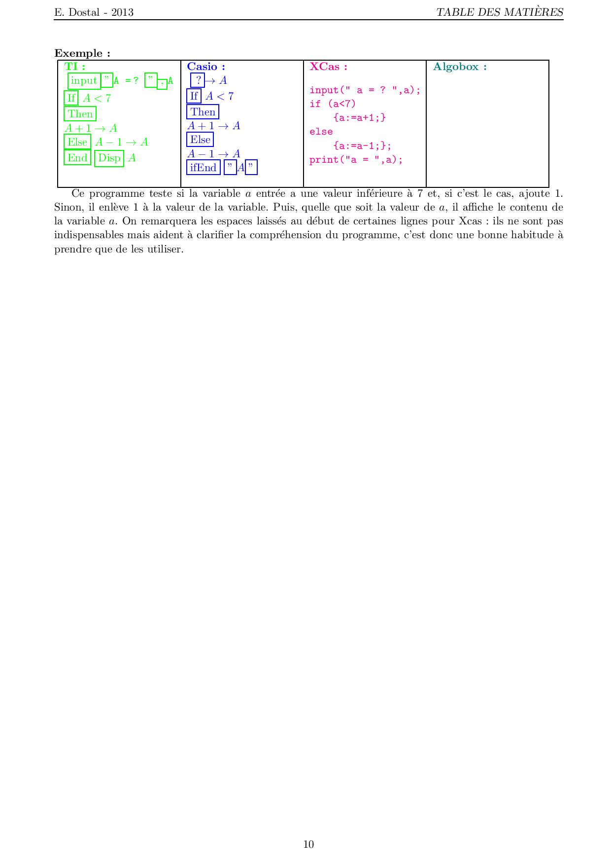 Algorithmique et programmation - Cours 2 - AlloSchool