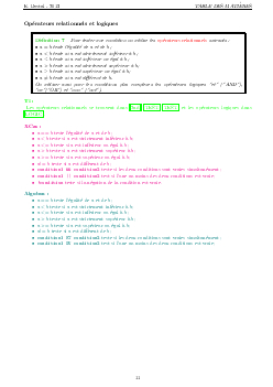 Algorithmique et programmation - Cours 2 - AlloSchool