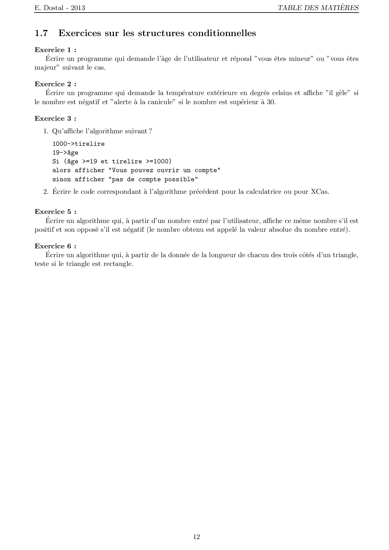 Algorithmique et programmation - Cours 2 - AlloSchool