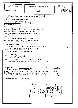 Devoir 3 Modèle 1 - SVT 1 Bac Sc.Ex Semestre 1 - AlloSchool