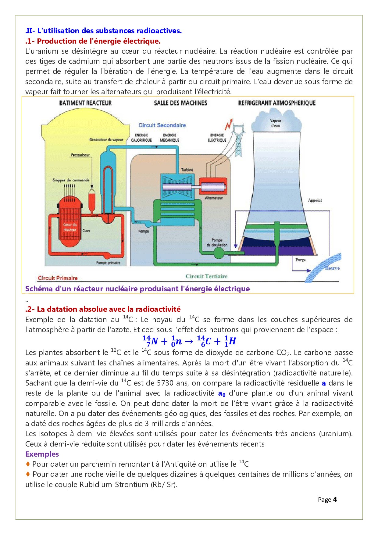 Les matières radioactives et l’énergie nucléaire - Cours 2 - AlloSchool