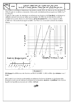 Examen National SVT Sciences Maths A 2022 Normale - Sujet - AlloSchool