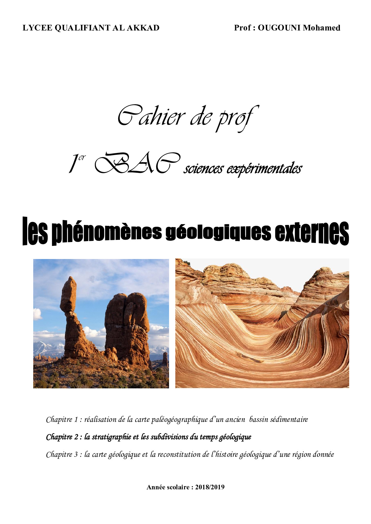 Les principes stratigraphiques et l’établissement de l’échelle stratigraphique - Cours 2 ...