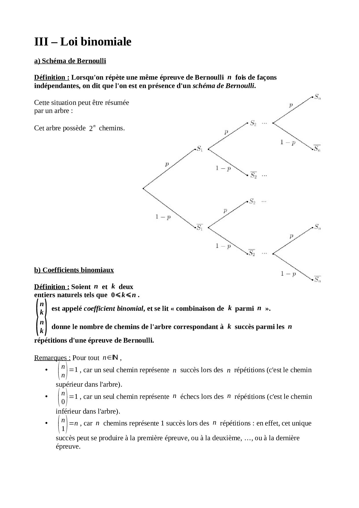 Probabilités (Loi binomiale et échantillonnage) - Cours 1 - AlloSchool