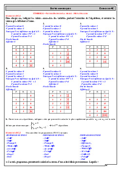 Choisir le bon algorithme - Corrigés d'exercices - AlloSchool
