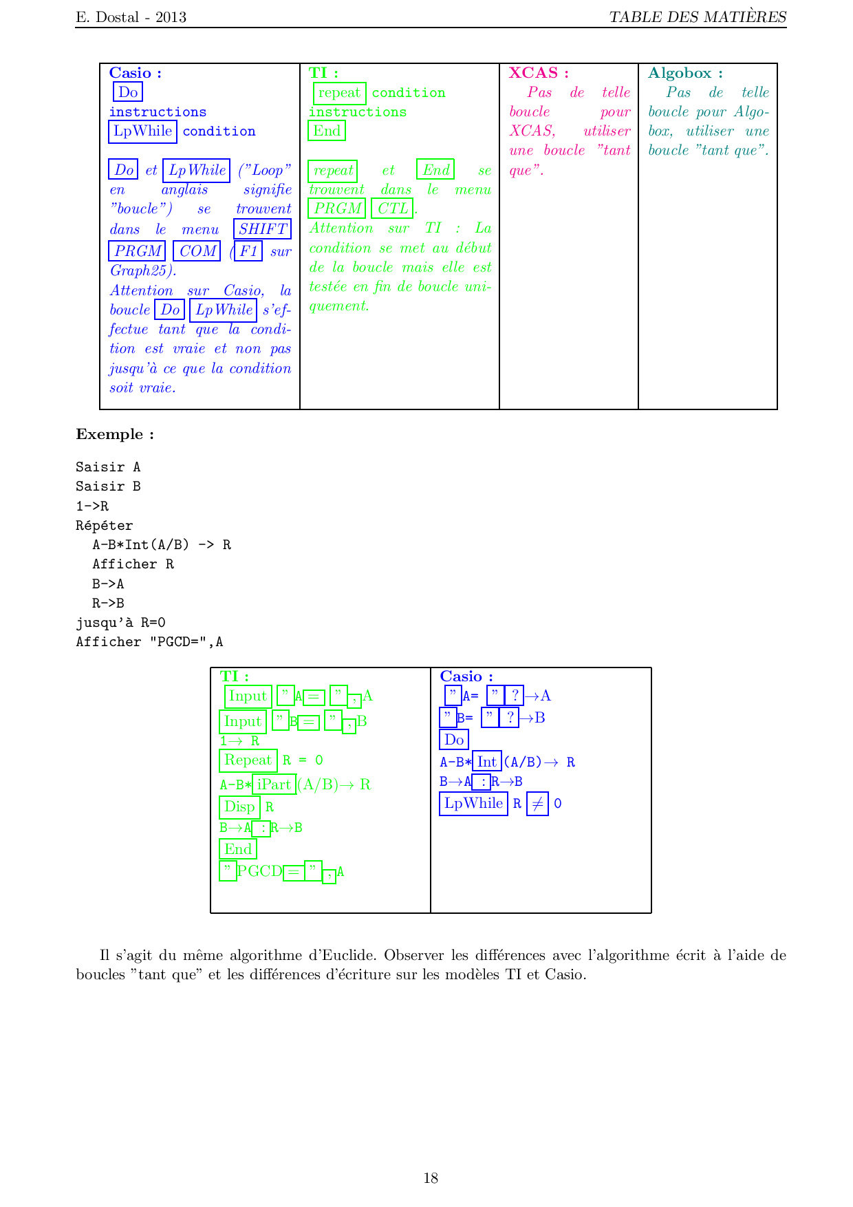 Algorithmique et programmation - Cours 2 - AlloSchool