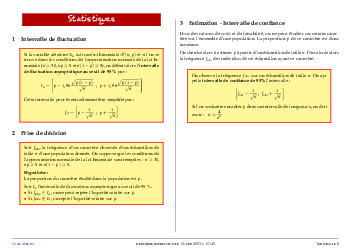Statistiques - Fiche résumé - AlloSchool