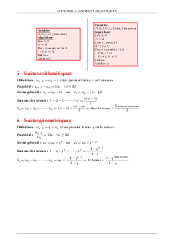 Tout ce qu'il faut savoir - Rappels sur les suites - AlloSchool