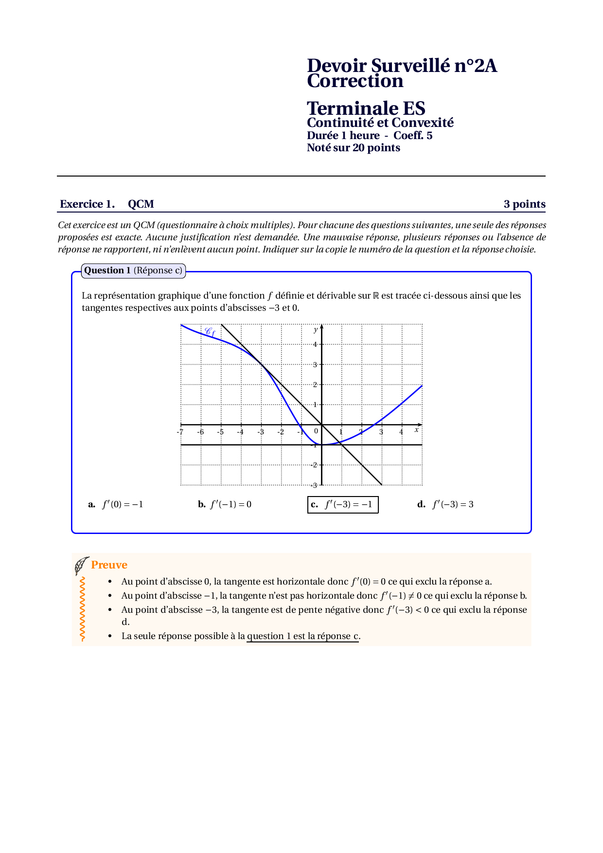 Corrigé devoir 5 - AlloSchool