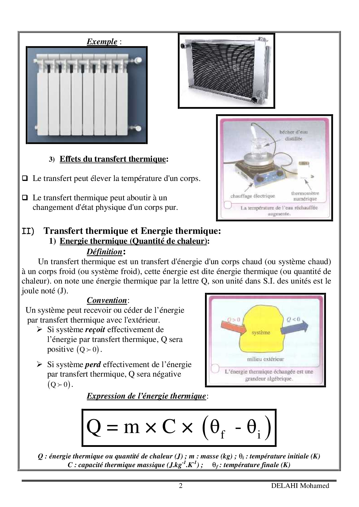 Énergie thermique et transfert thermique - Cours 1 - AlloSchool