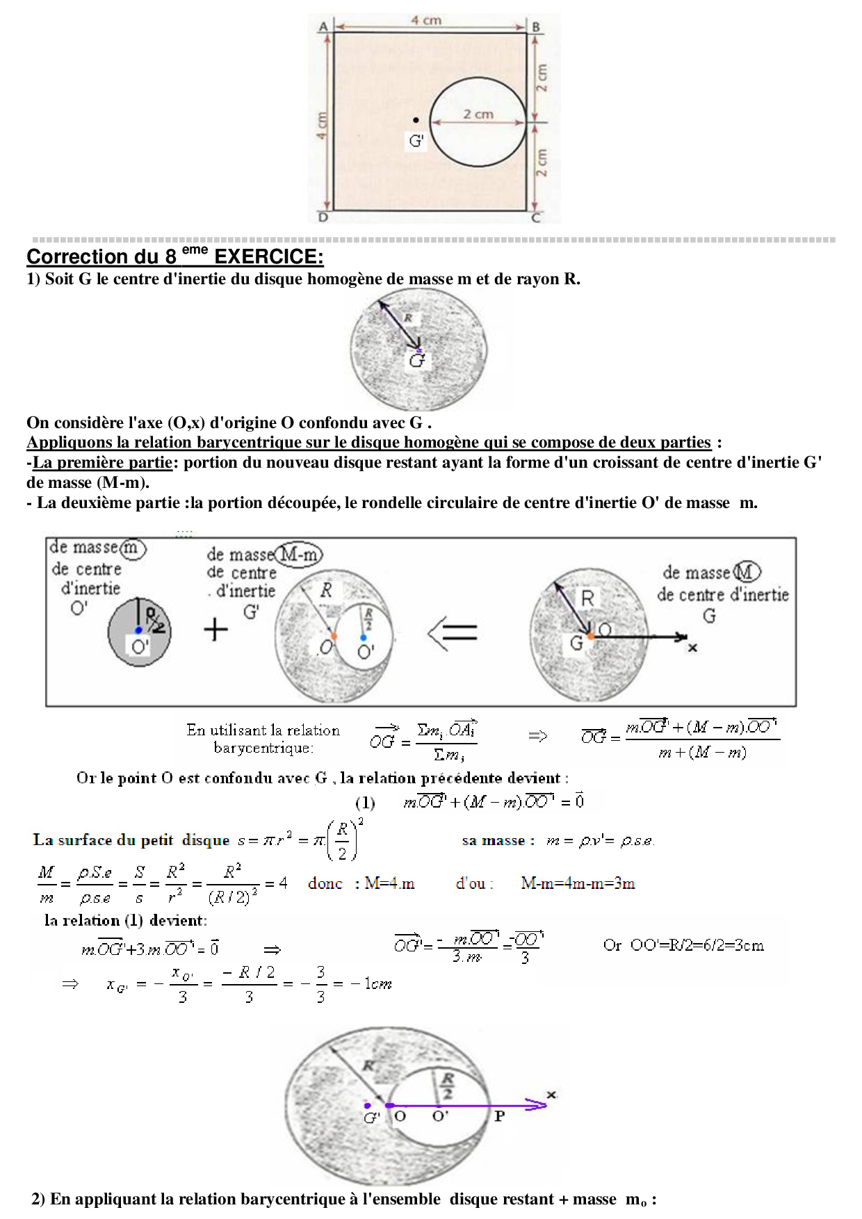 Le principe d’inertie - Corrigé série d'exercices 1 - AlloSchool