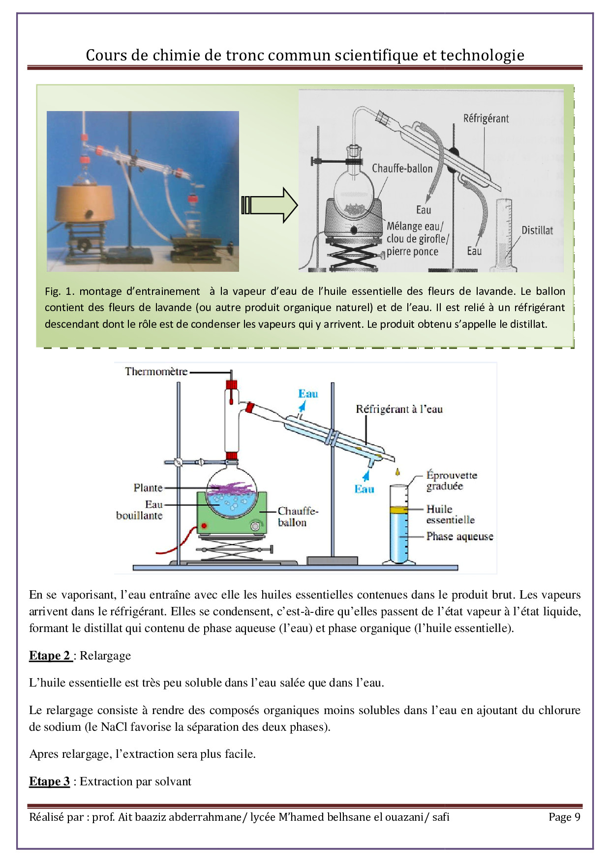Extraction, séparation et identification des espèces chimiques - Cours ...
