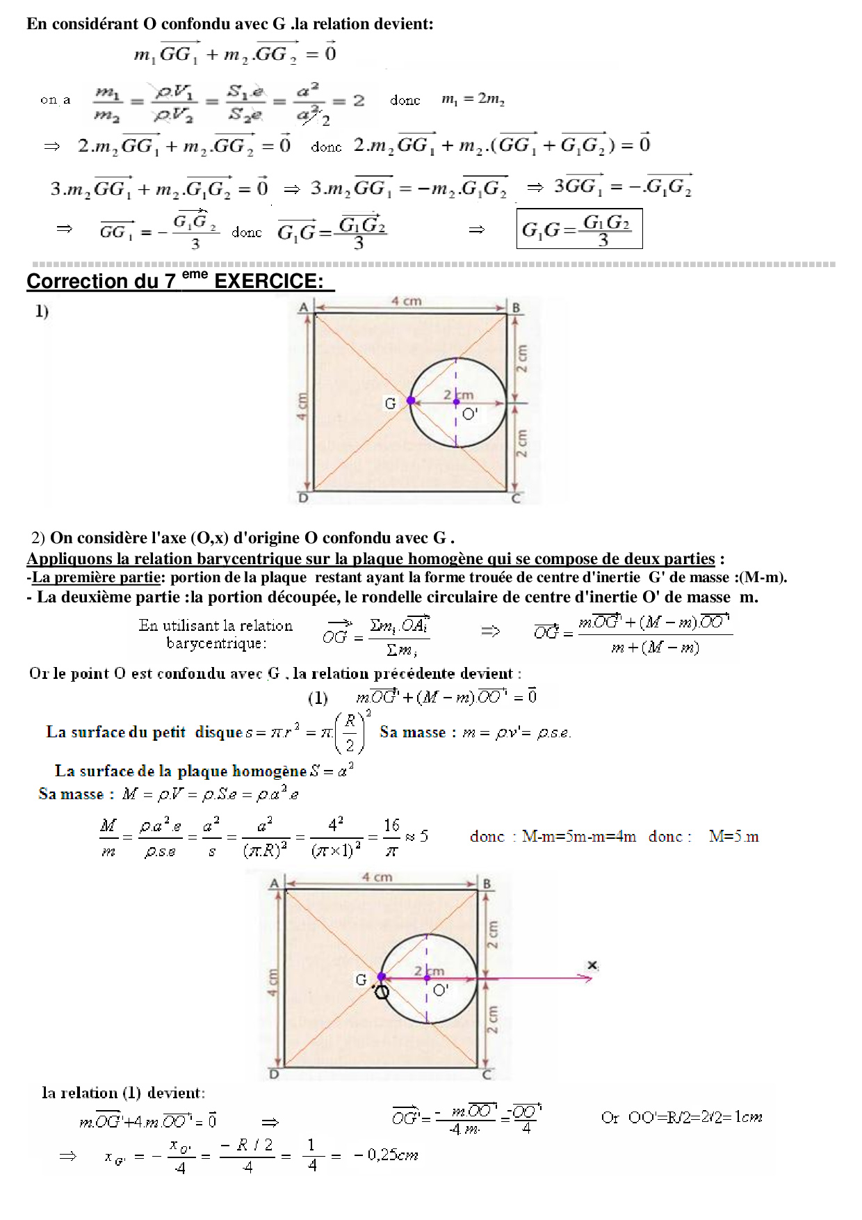 Le principe d’inertie - Corrigé série d'exercices 1 - AlloSchool