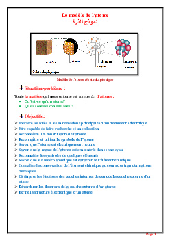 Le modèle de l'atome - Activités 2 - AlloSchool