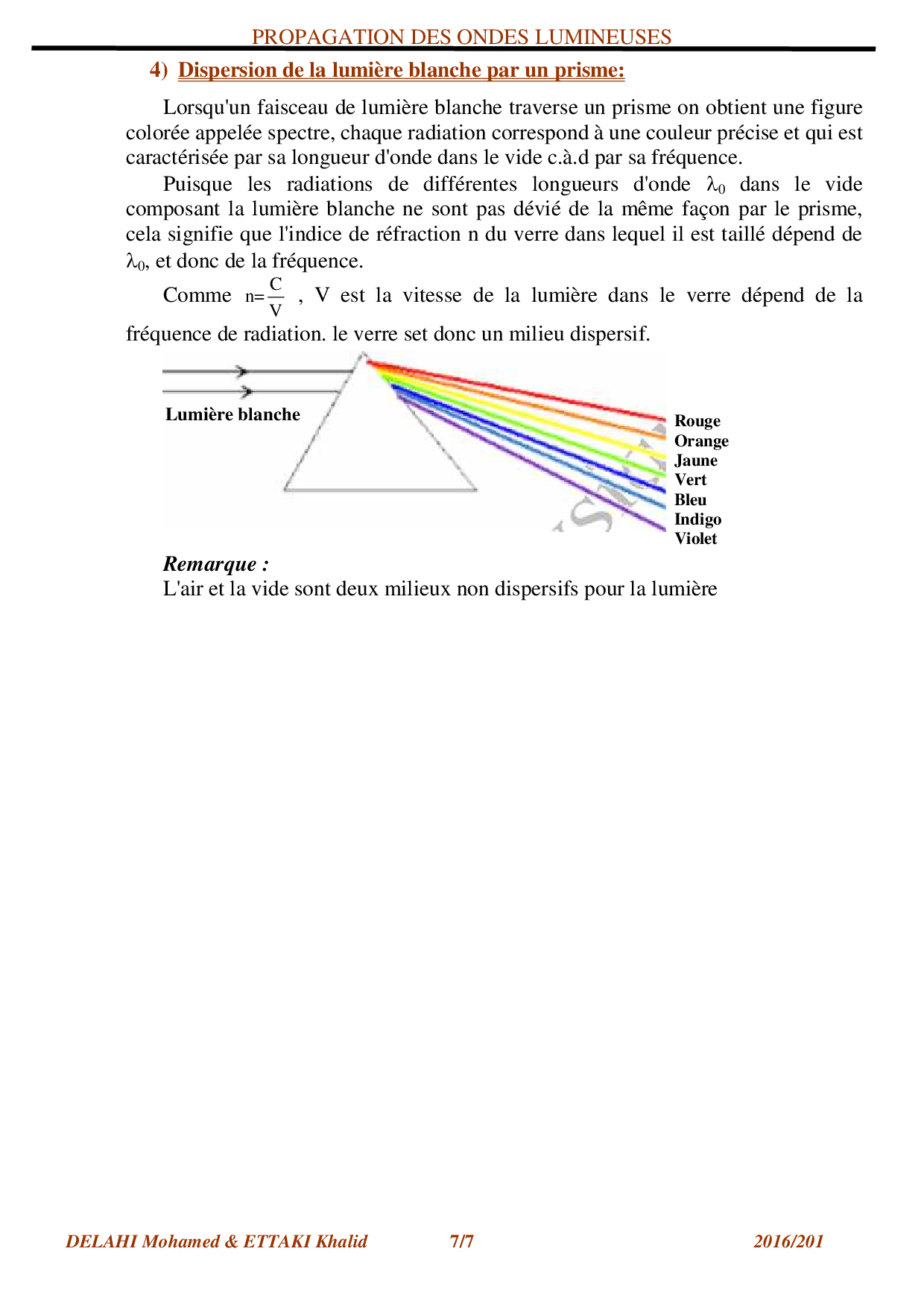 Propagation des ondes lumineuses - Cours 3 - AlloSchool