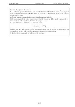 Lois de Newton - Exercices non corrigés 1 - AlloSchool