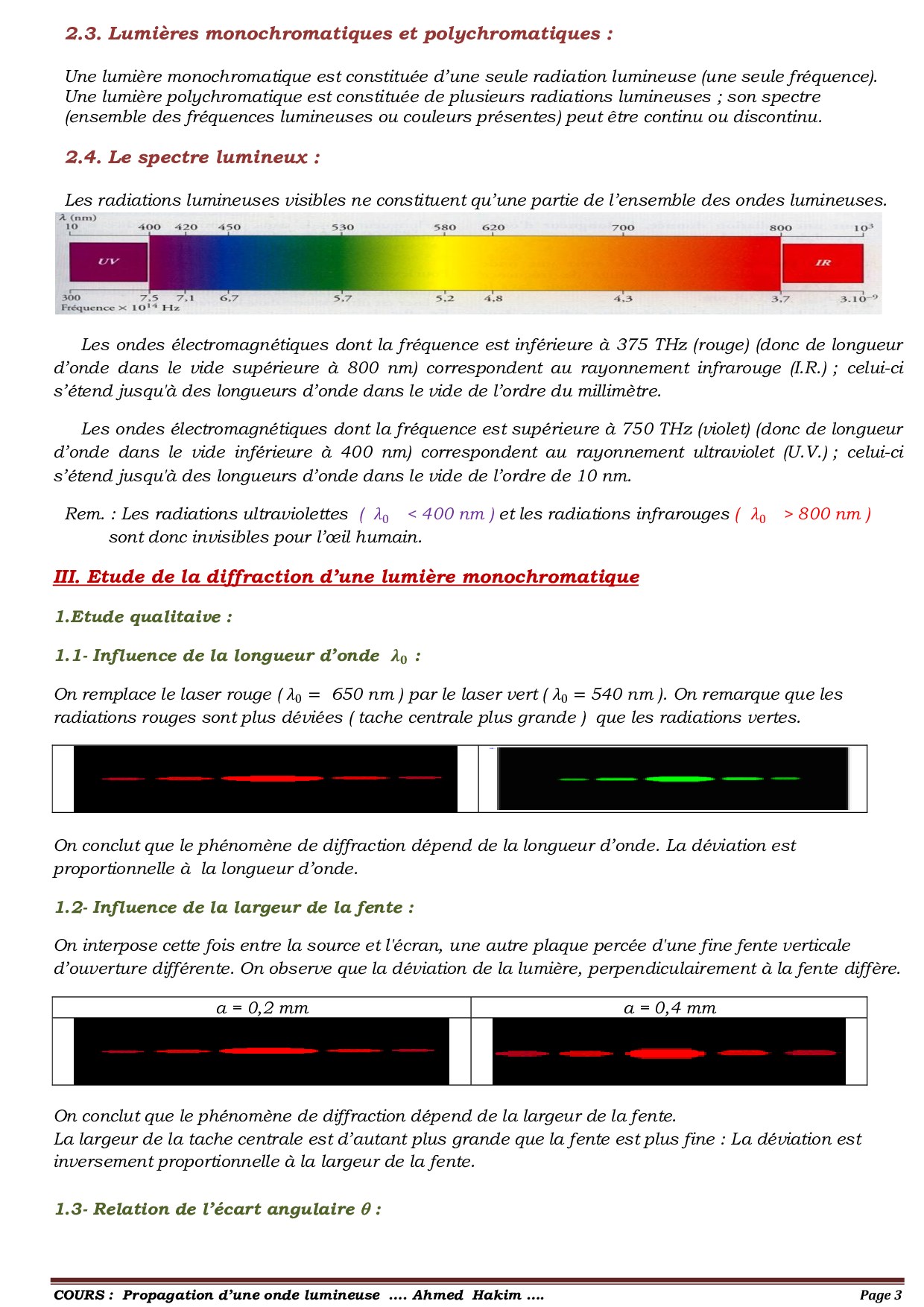 Propagation des ondes lumineuses - Cours 2 - AlloSchool