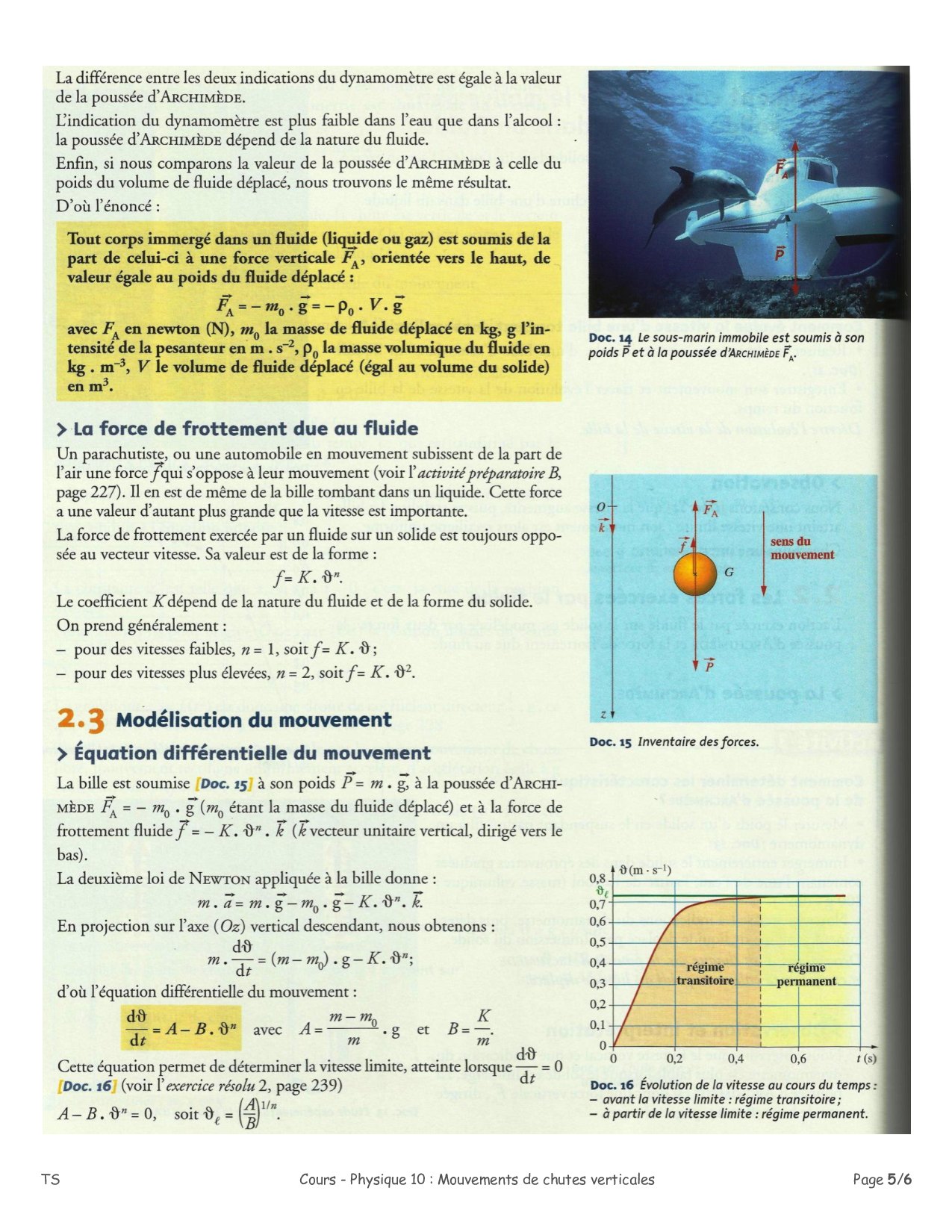 Chute libre verticale d’un solide - Cours 1 - AlloSchool
