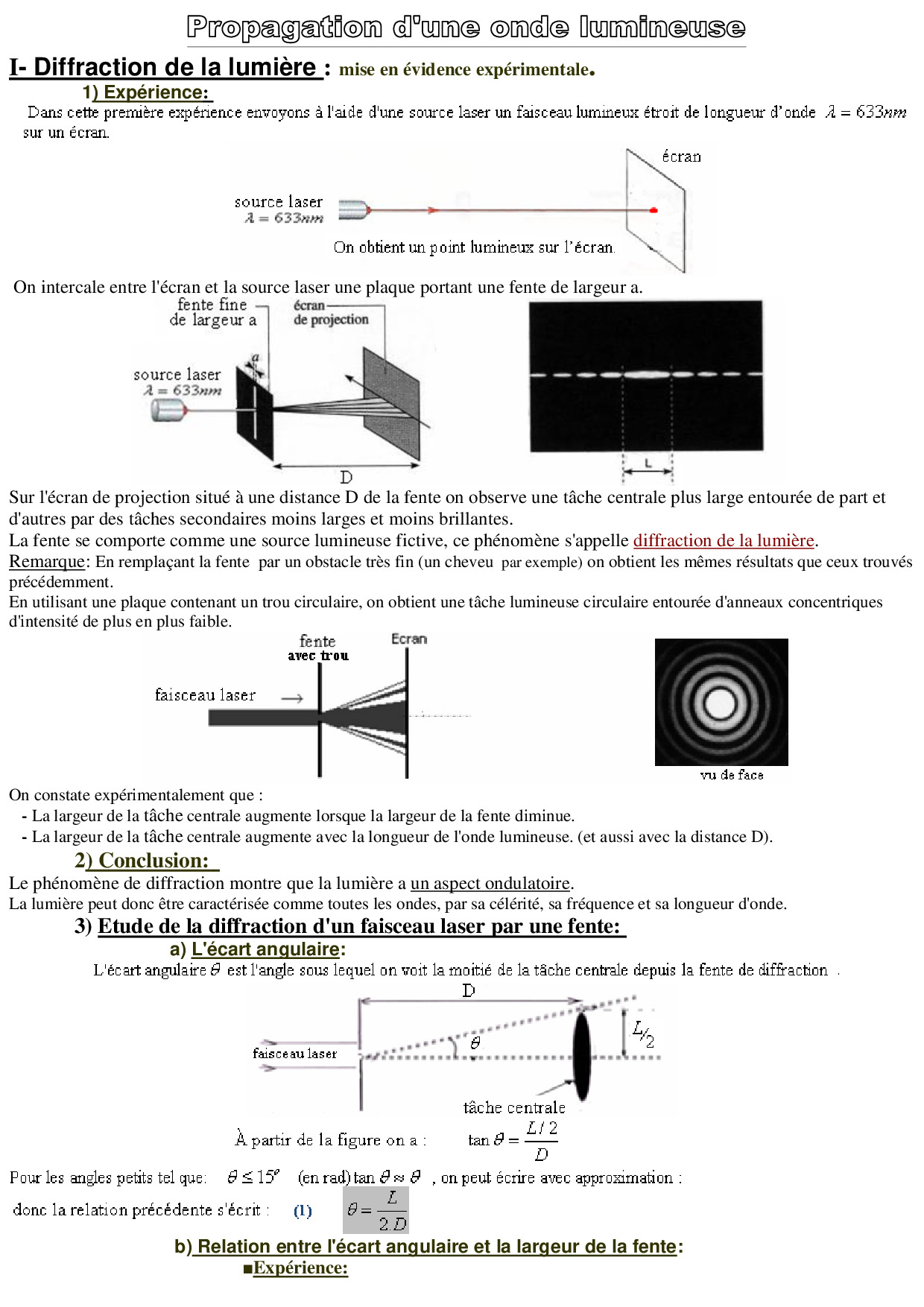 Propagation des ondes lumineuses - Cours 5 - AlloSchool