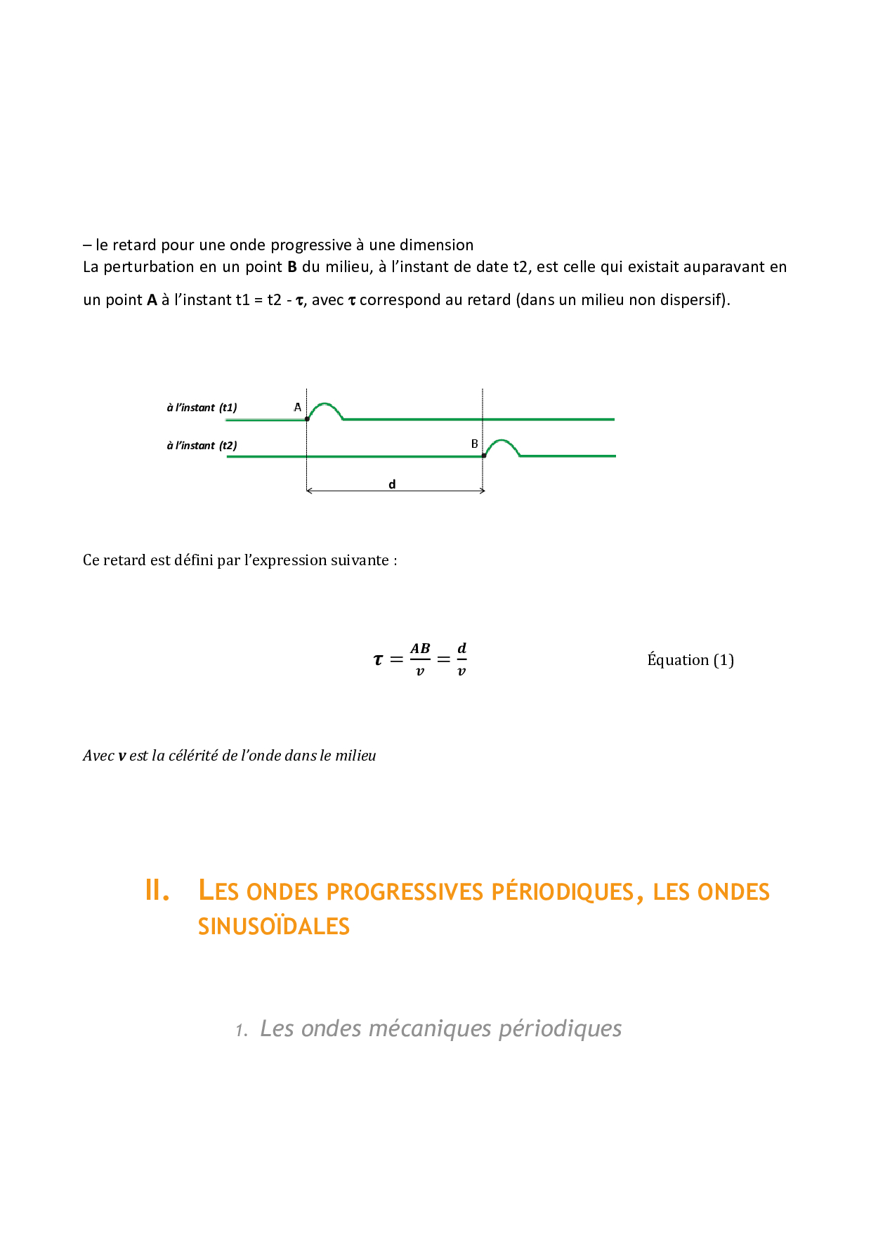 Caractéristiques des ondes - Cours 1 - AlloSchool