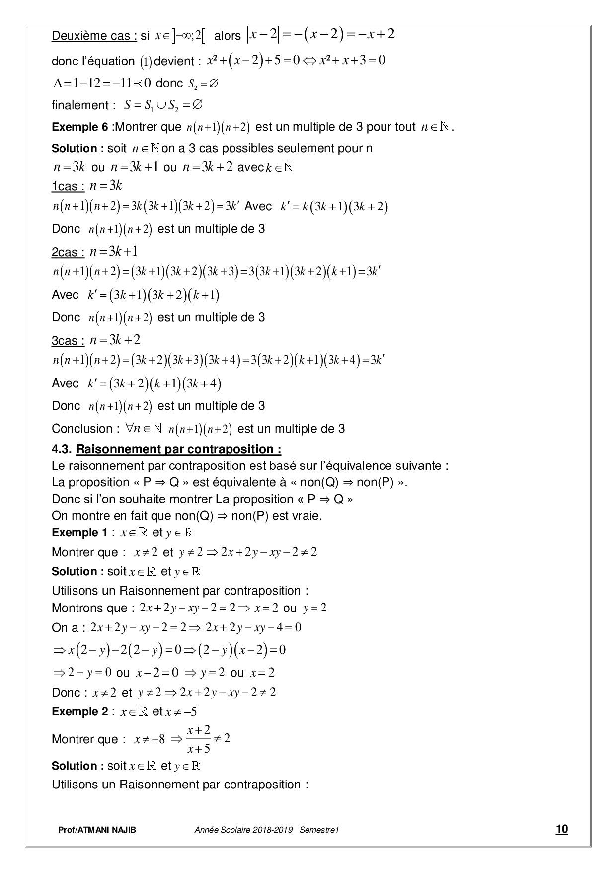 Logique mathématique - Cours et exercices corrigés - AlloSchool