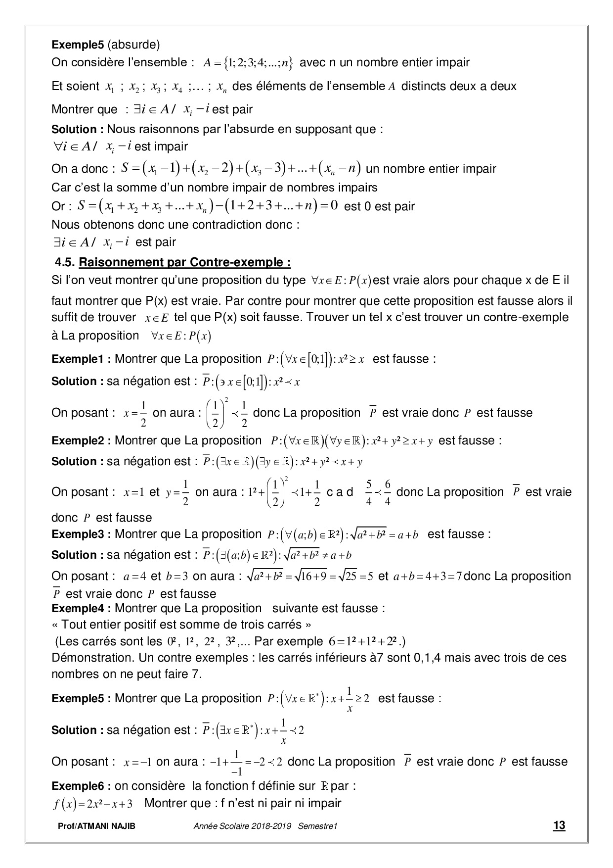 Logique mathématique - Cours et exercices corrigés - AlloSchool
