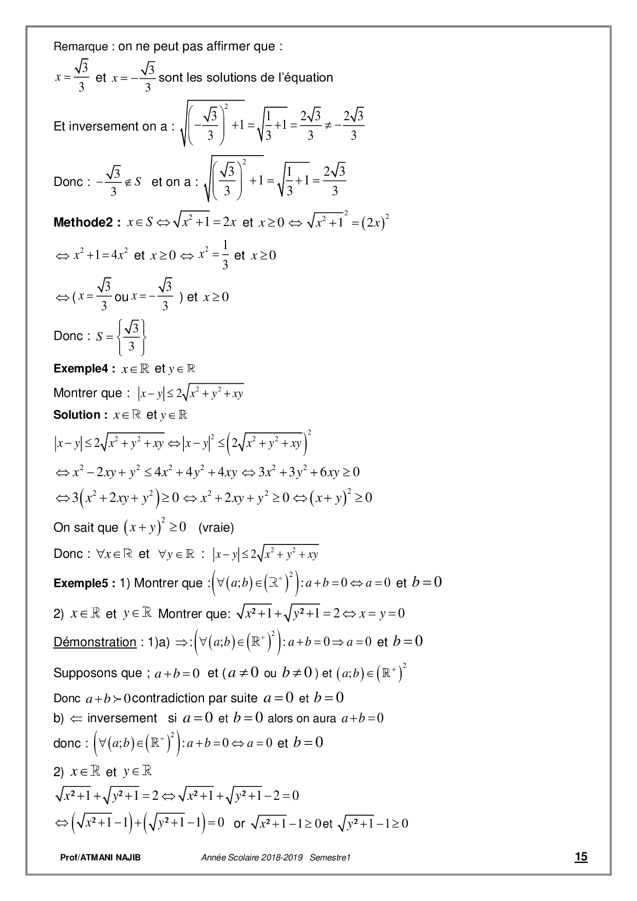 Logique mathématique - Cours et exercices corrigés - AlloSchool