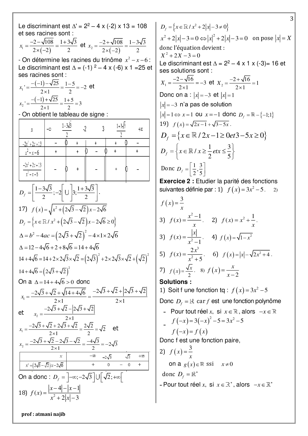 PDF Télécharger serie de fonction exo7 Gratuit PDF | PDFprof.com