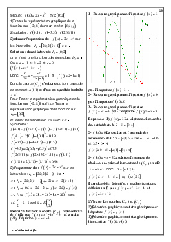 Généralités sur les fonctions - Corrigé série d'exercices 1 - AlloSchool